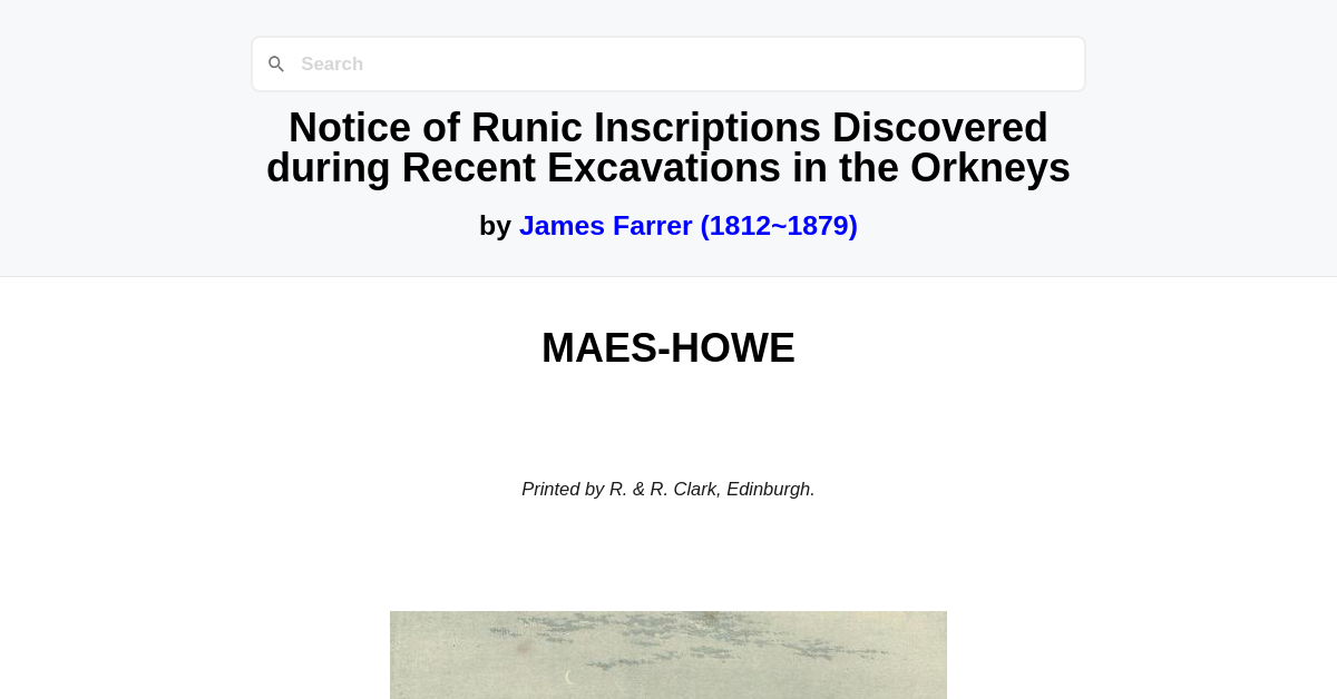 Notice of Runic Inscriptions Discovered during Recent Excavations in ...