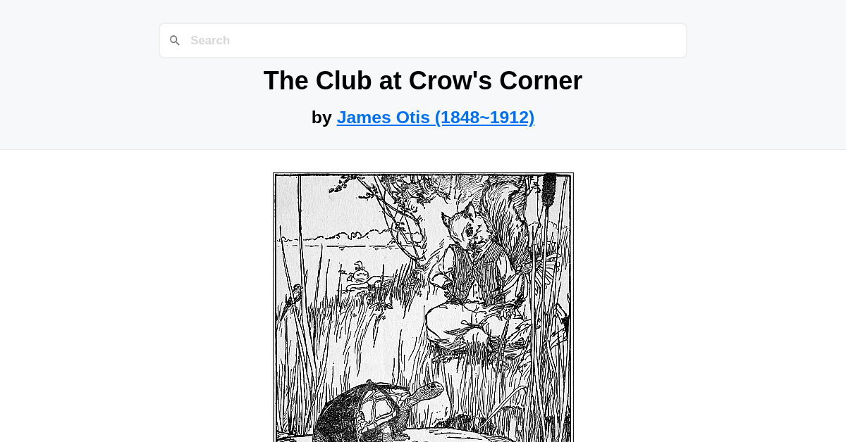 The Club at Crow's Corner by James Otis (1848~1912)