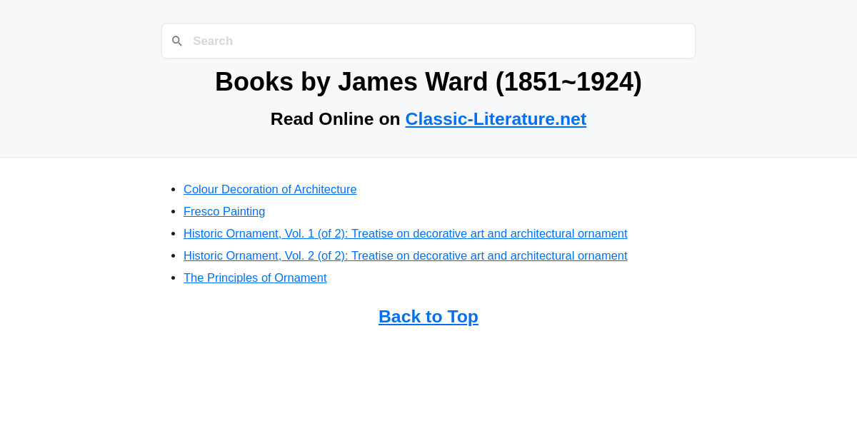 Books by James Ward (1851-1924)