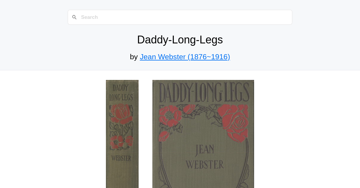 Daddy-Long-Legs by Jean Webster (1876-1916)