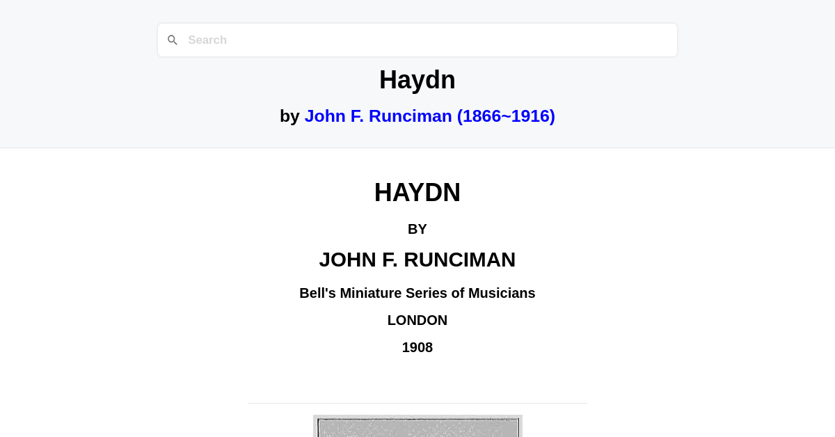 Haydn by John F. Runciman (1866~1916)