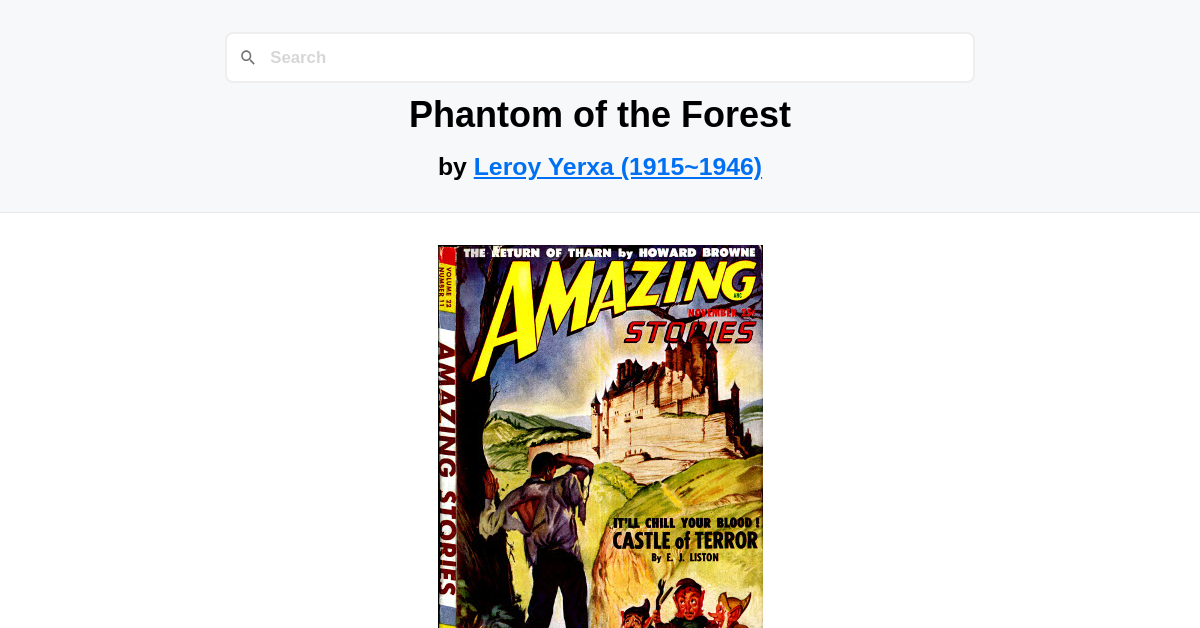 Phantom of the Forest