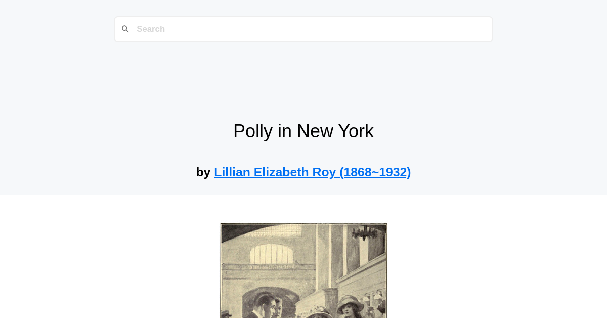 Polly in New York by Lillian Elizabeth Roy (1868~1932)