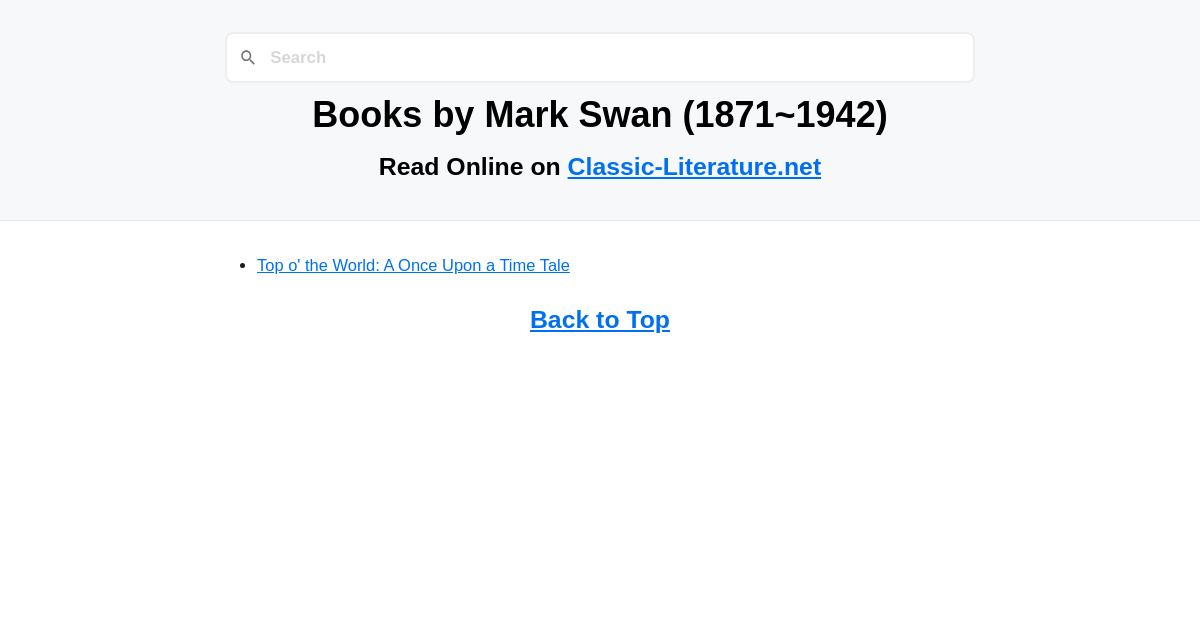 Books by Mark Swan (1871~1942) - Read Online on Classic-Literature.net
