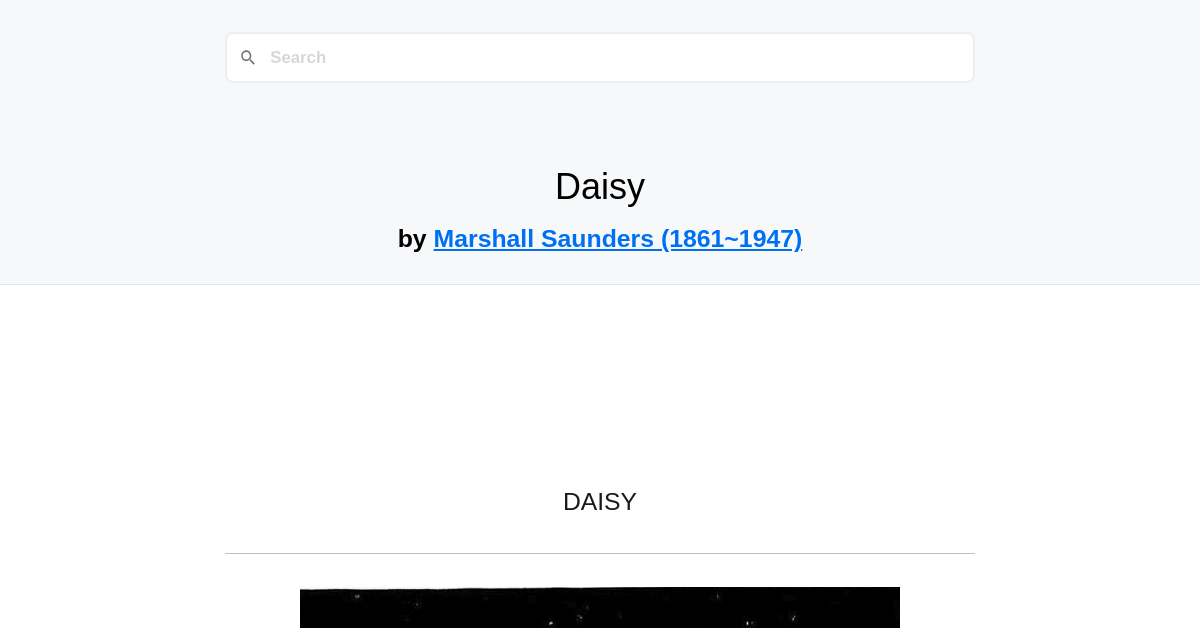 Daisy by Marshall Saunders (1861-1947)