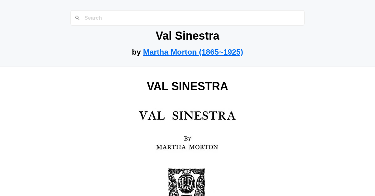 Val Sinestra by Martha Morton (1865~1925)