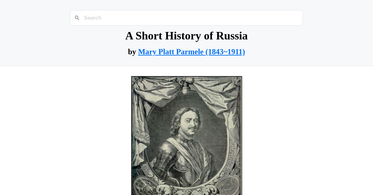 A Short History of Russia