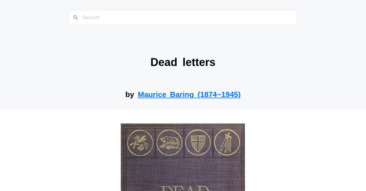 Dead letters
