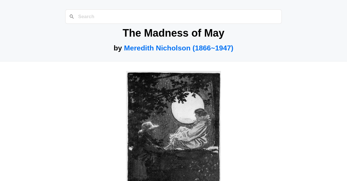 The Madness of May by Meredith Nicholson (1866~1947)