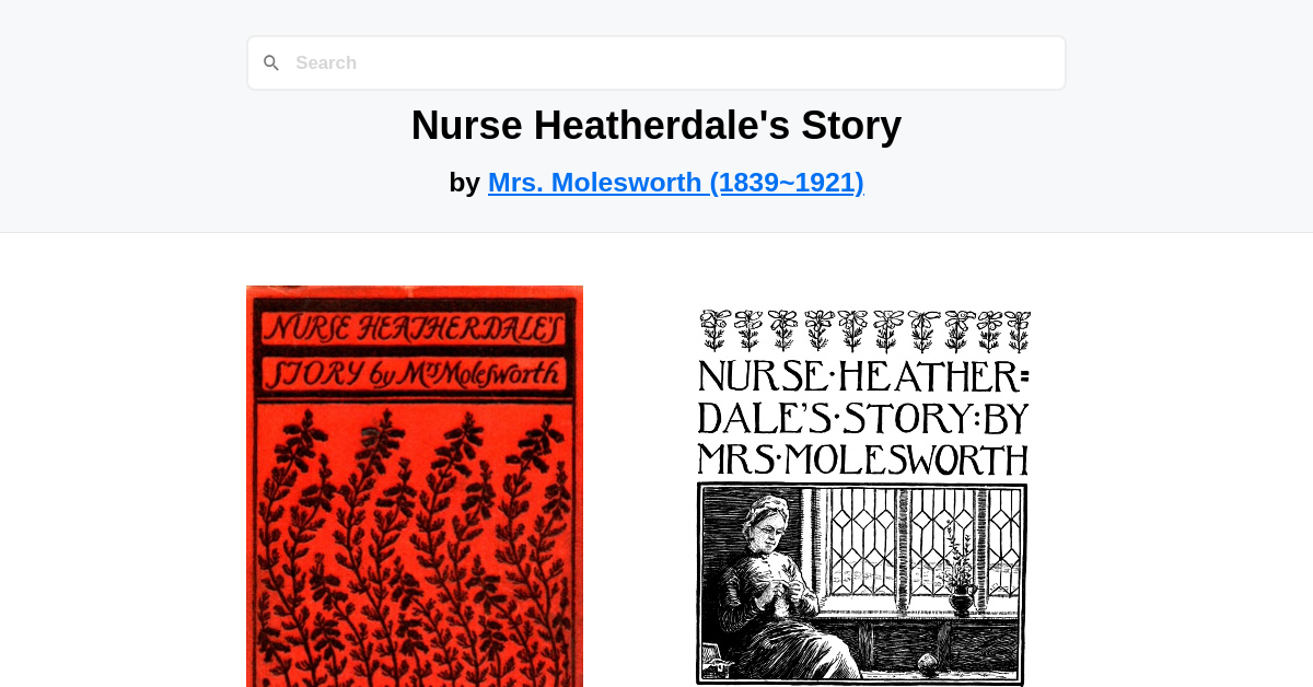 Nurse Heatherdale's Story