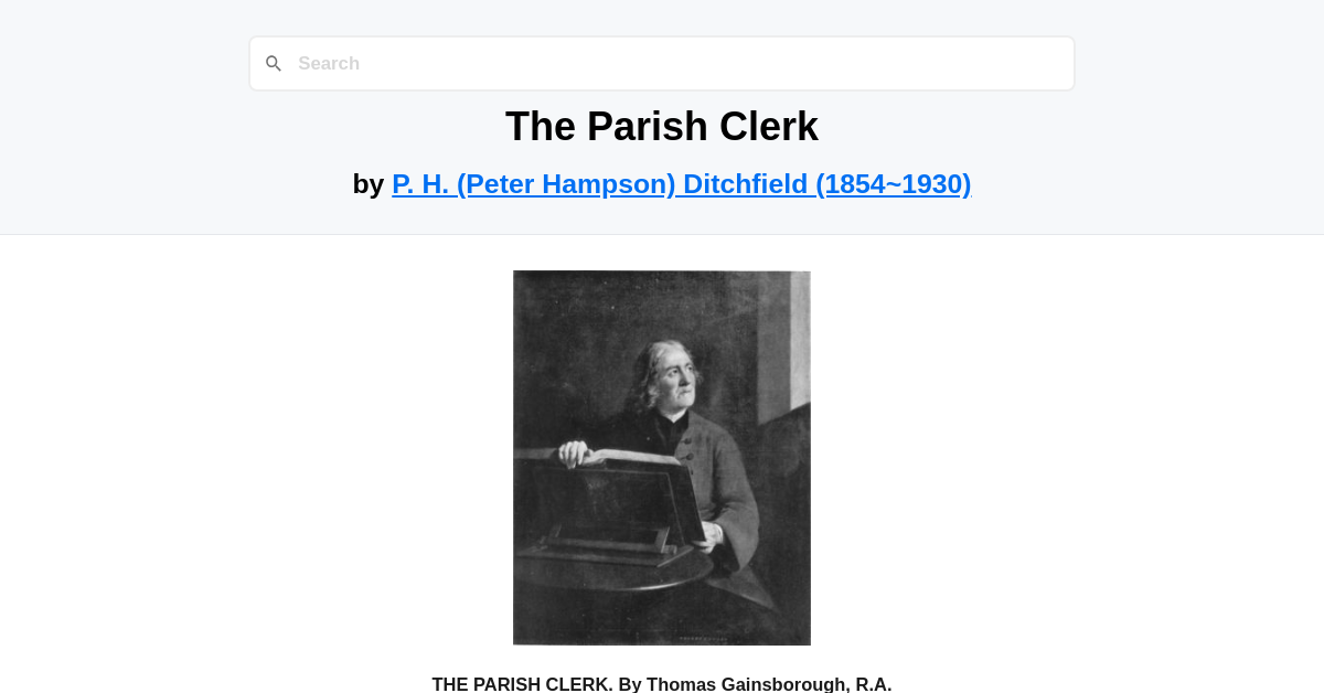 The Parish Clerk