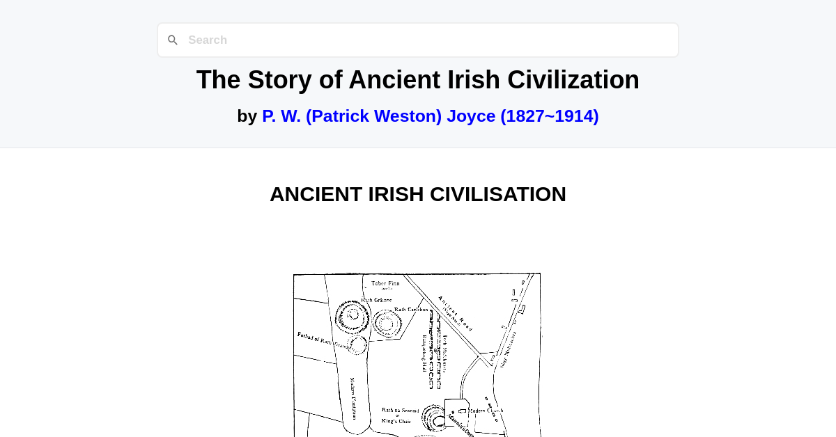 The Story of Ancient Irish Civilization by P. W. (Patrick Weston) Joyce ...