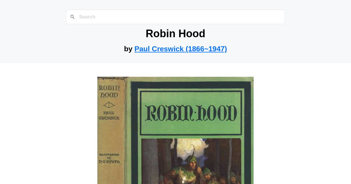 Robin Hood by Paul Creswick (1866~1947)