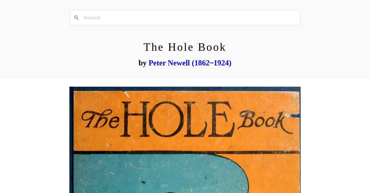 The Hole Book by Peter Newell (1862~1924)