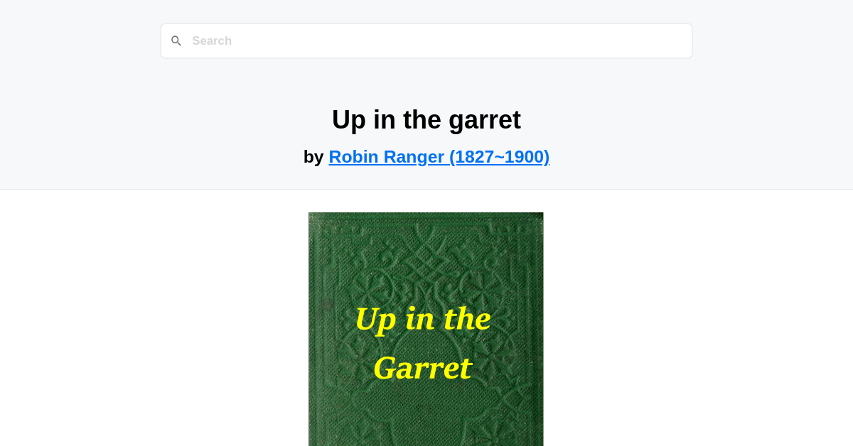 Up in the garret by Robin Ranger (1827~1900)