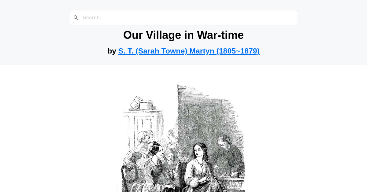 Our Village in War-time by S. T. (Sarah Towne) Martyn (1805~1879)