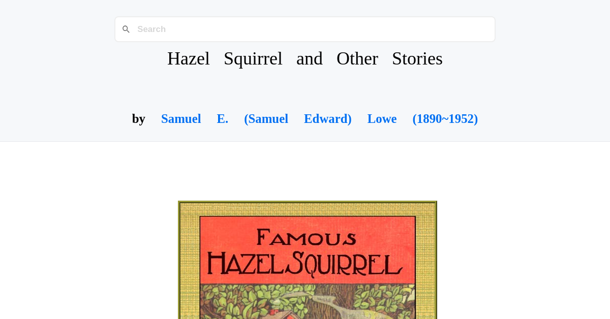 Hazel Squirrel and Other Stories