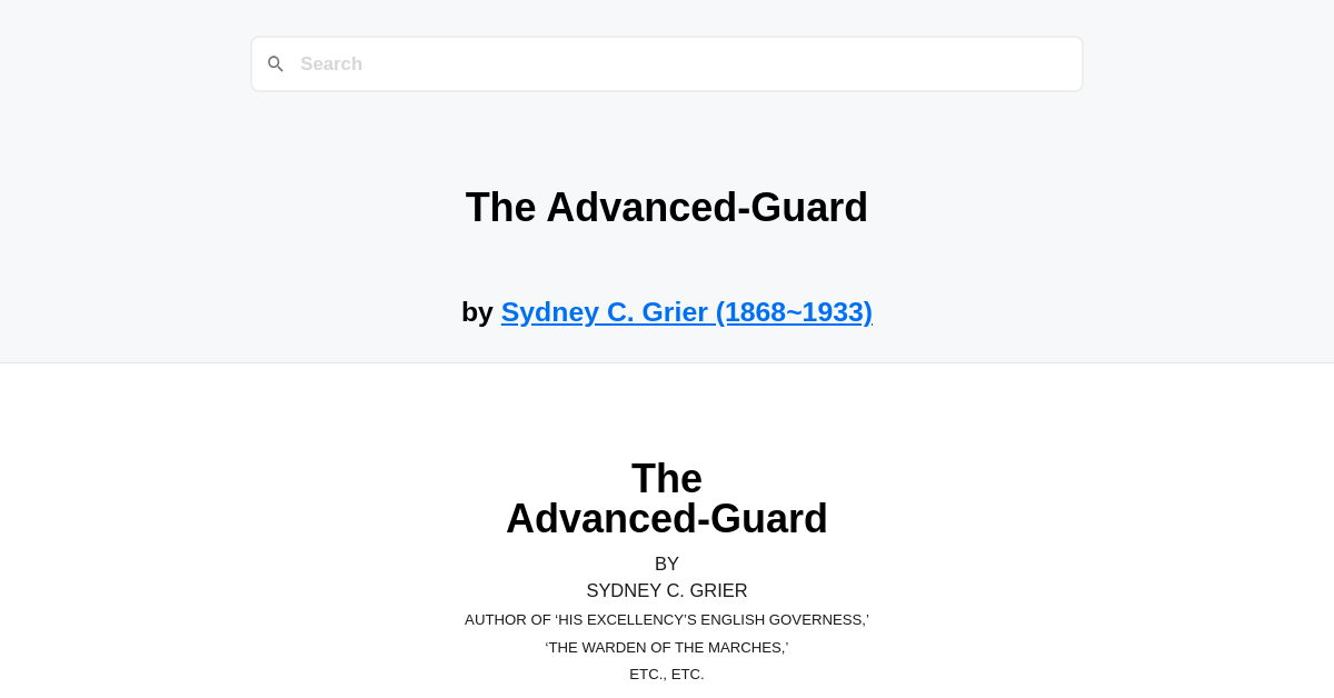 The Advanced-Guard