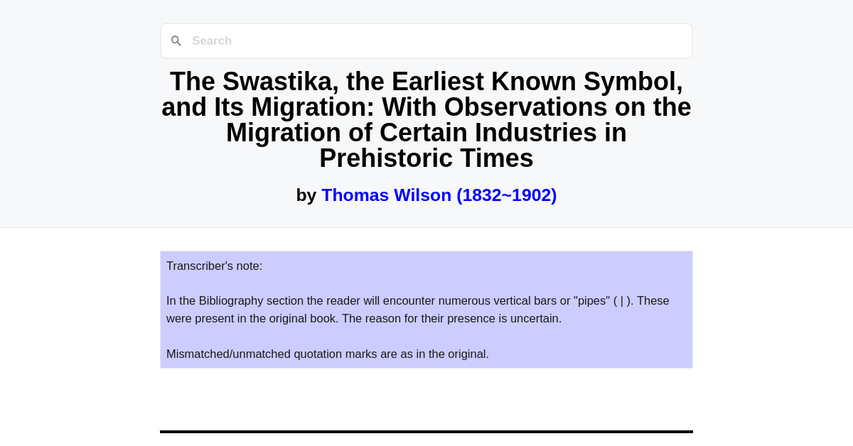 The Swastika, the Earliest Known Symbol, and Its Migration: With ...