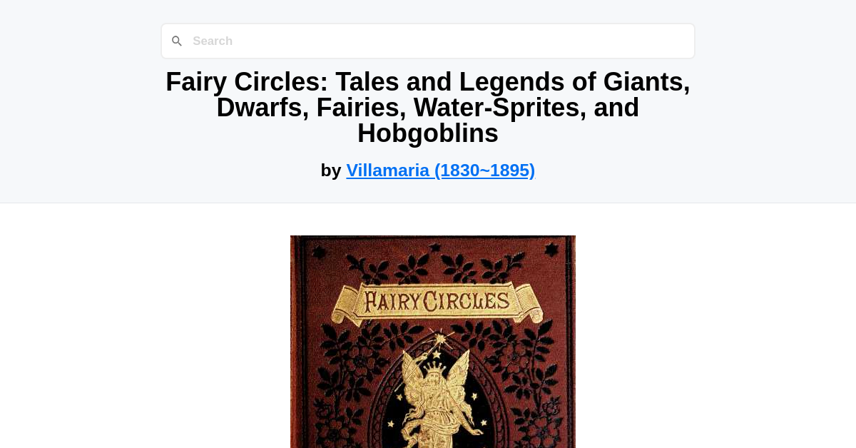 Fairy Circles: Tales and Legends of Giants, Dwarfs, Fairies, Water ...