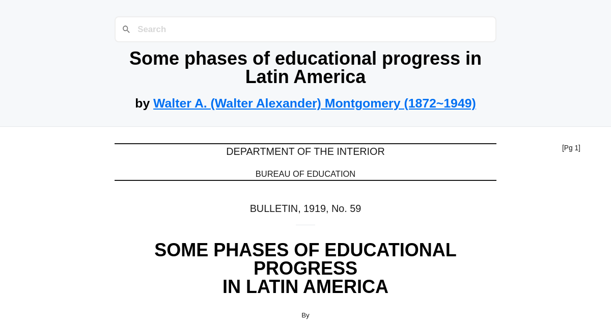 Some phases of educational progress in Latin America by Walter A ...