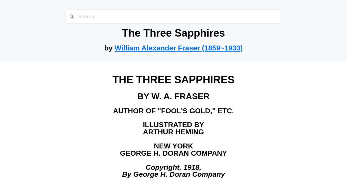 The Three Sapphires by William Alexander Fraser (1859~1933)
