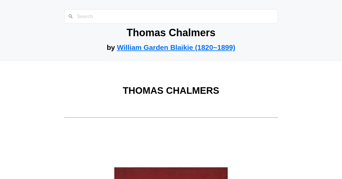 Thomas Chalmers