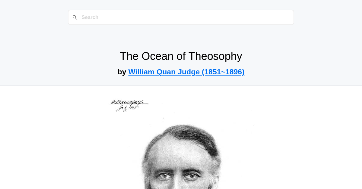 The Ocean of Theosophy by William Quan Judge (1851~1896)